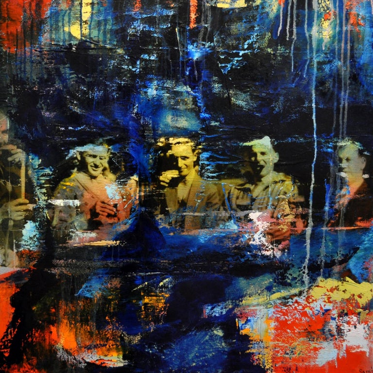 Sarah Lapp - Chicago circa 1924, Mixed Media on Canvas For Sale at 1stDibs