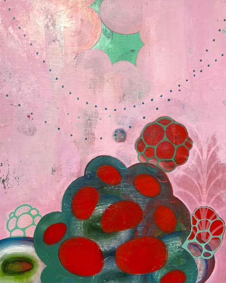 Sarah Lutz - Crevasse, abstract mixed media art painting For Sale at ...