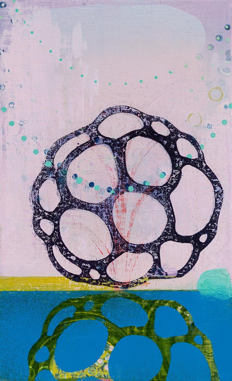 Sarah Lutz - Domino XIII, abstract painting, oil and spray paint on ...