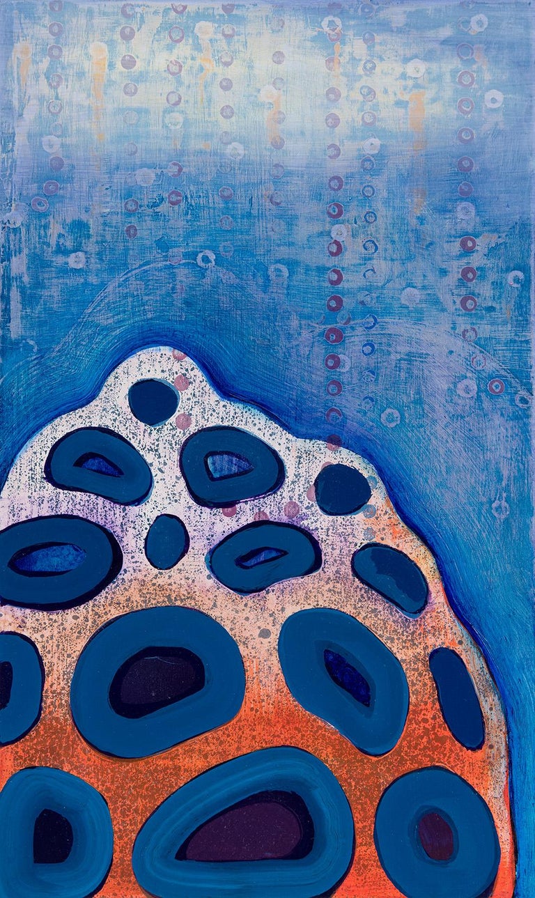 Sarah Lutz - Domino XXI, abstract painting, oil and spray paint on ...