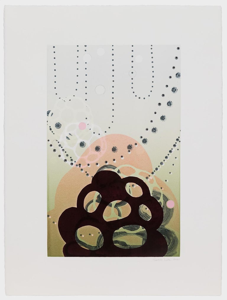 Sarah Lutz - String Theory I, abstract monotype print For Sale at 1stDibs