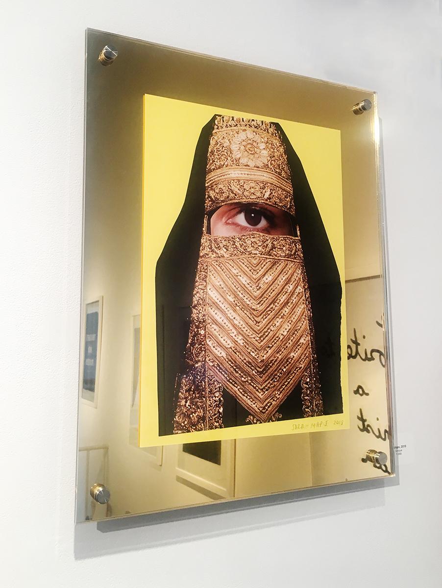 Sarah Maple - "Ciclope" Collage a tecnica mista, montato su plexiglass ...