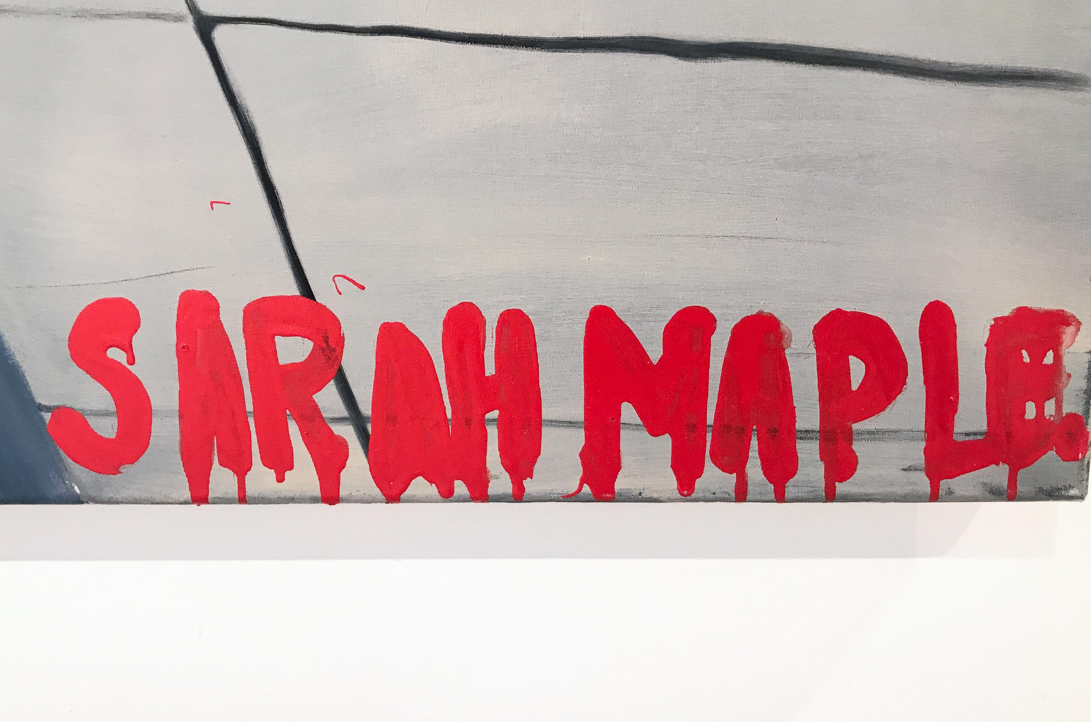 Sarah Maple - Menstruate With Pride, Oil on Canvas Painting, Feminist ...