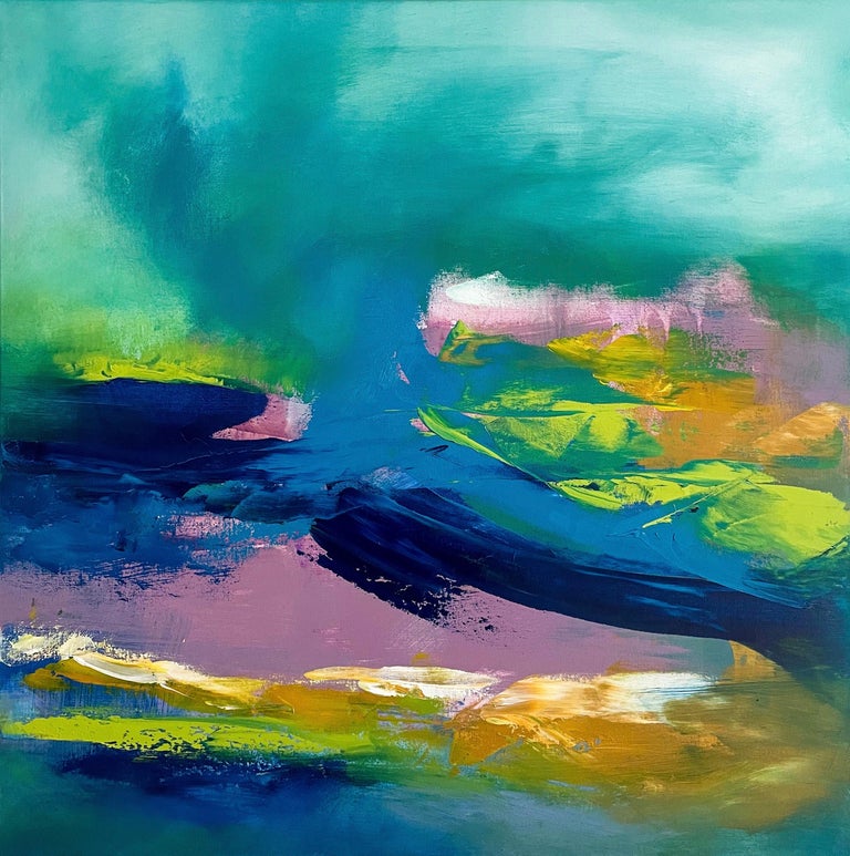 Sarah Parsons - On A Good Day, Abstract Oil Painting For Sale at 1stDibs
