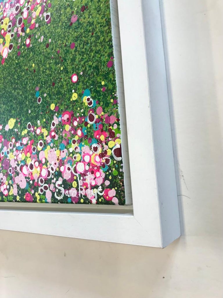 Sarah Pye - A Pop of Spring, Original Pop Art Style Landscape Tree ...