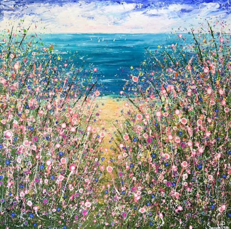 Sarah Pye - Dunes, Sarah Pye, Original Painting, Floral Landscape ...