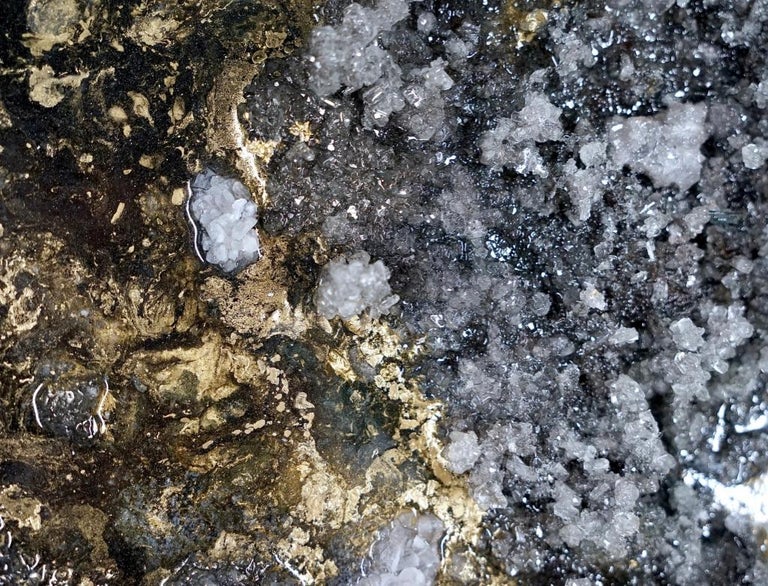 Sarah Raskey - Crystal Terrain, Sarah Raskey. Black and gold. Crystal ...