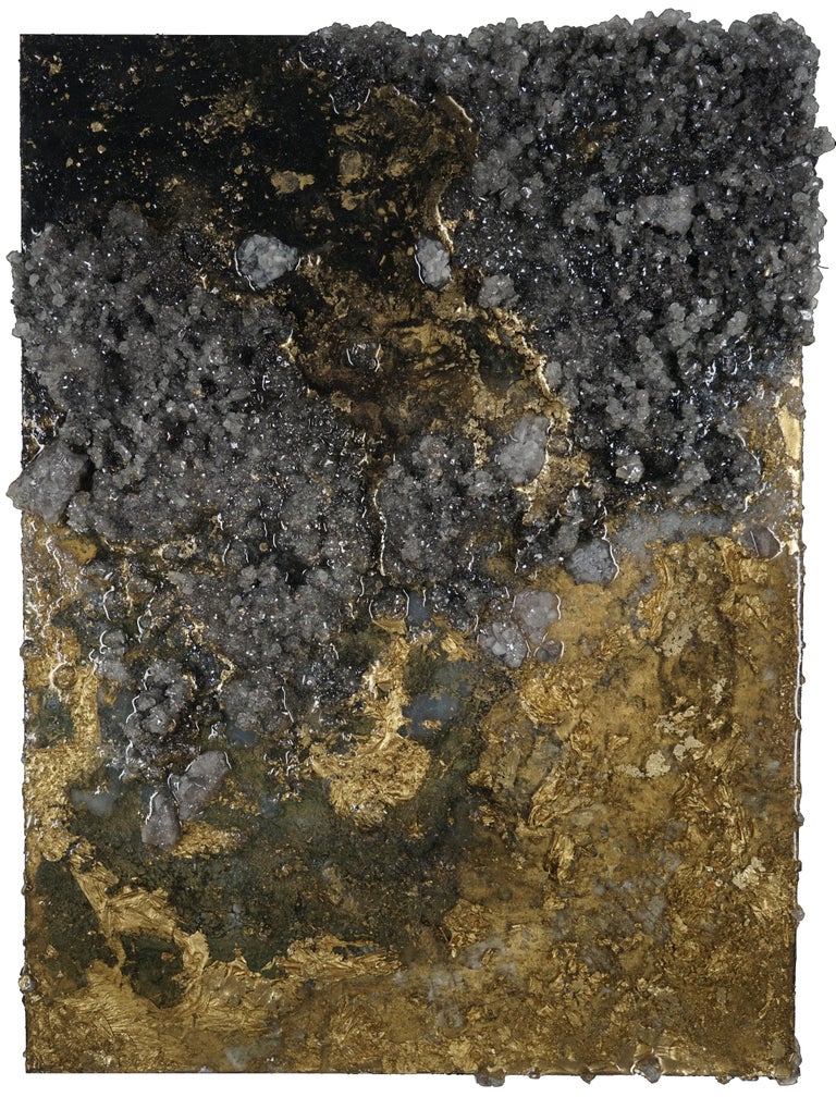 Sarah Raskey - Crystal Terrain, Sarah Raskey. Black and gold. Crystal ...