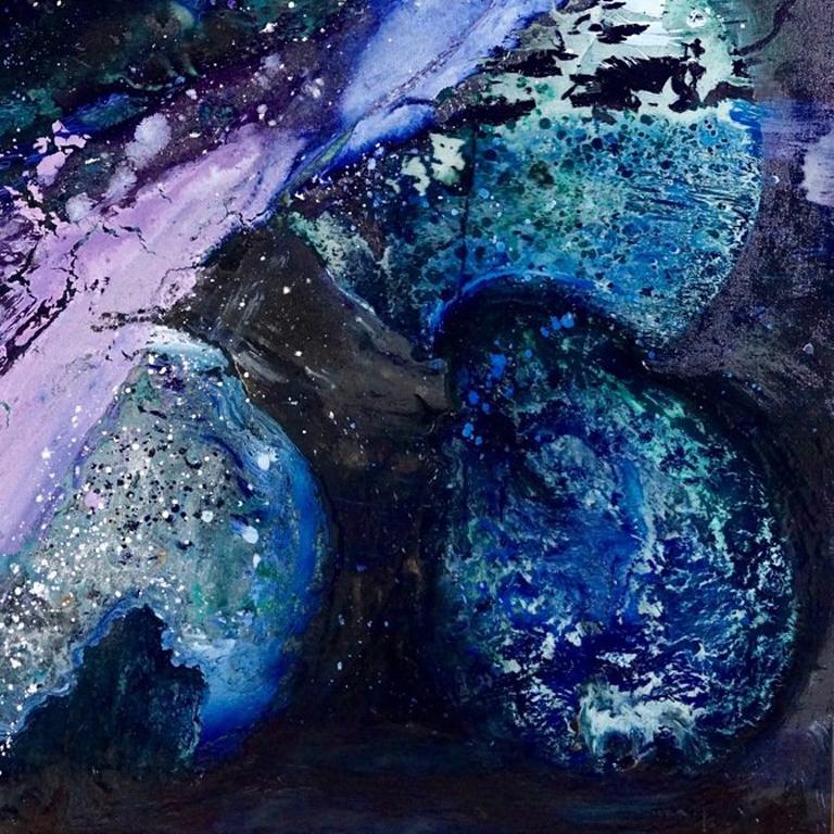 Sarah Raskey - Ground Control to Major Tom, Sarah Raskey. Blue, green ...