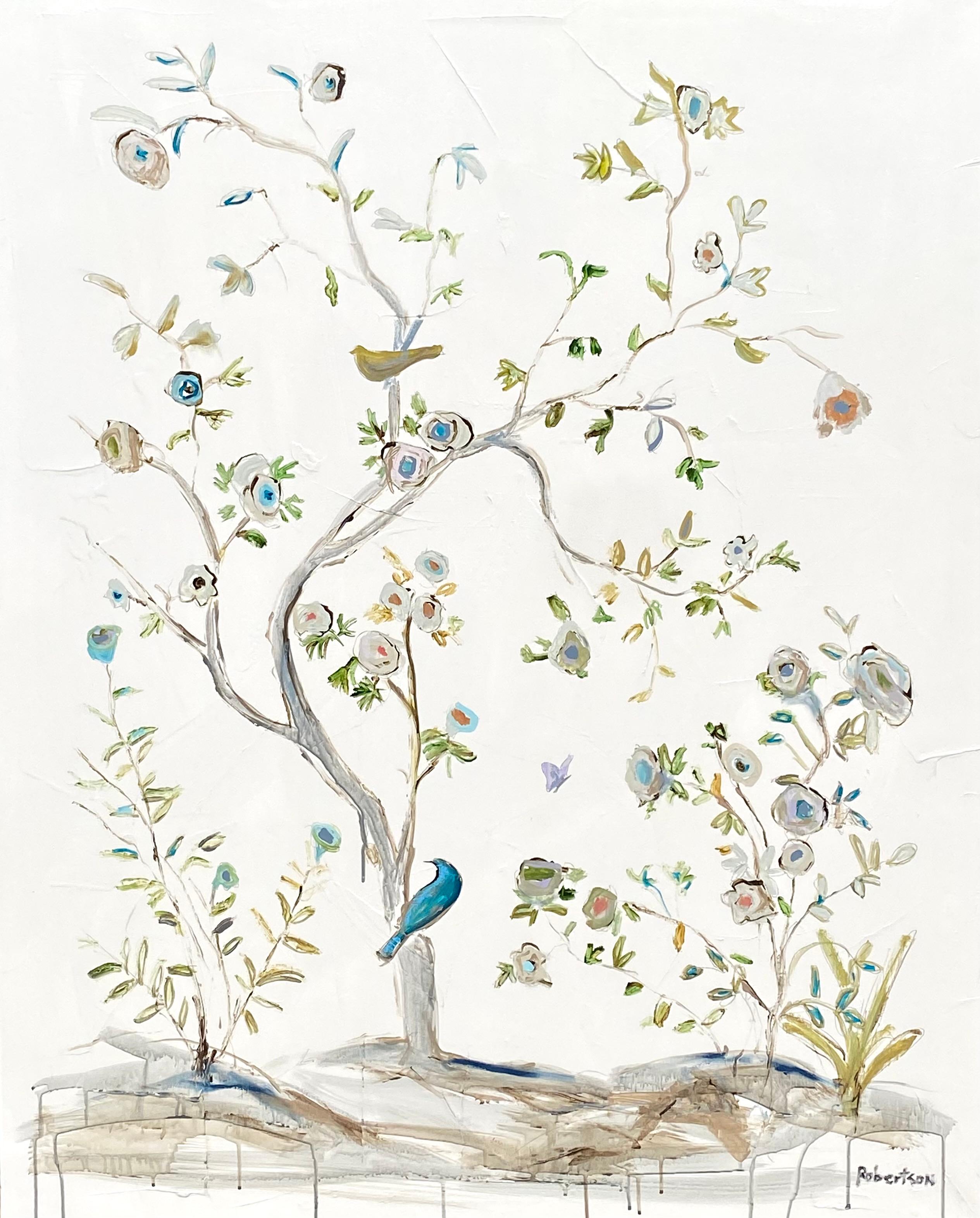 Sarah Robertson - Morning Garden II by Sarah Robertson, Impressionist ...