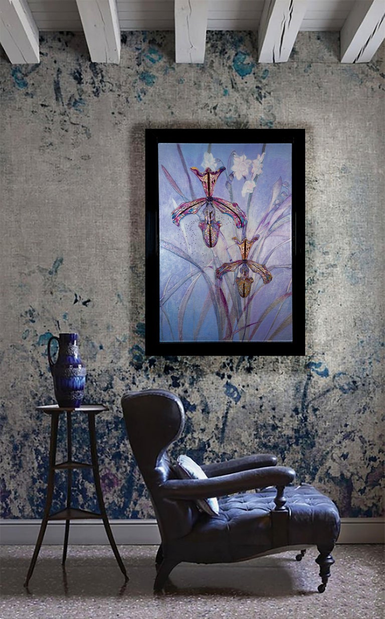 Sarah Warren - Jewelled Orchids beautiful painting by British artist ...