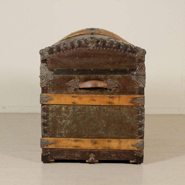 Saratoga Trunk Chromed Metal Wood, USA, Third Quarter of 1800 at ...