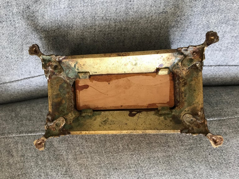 Sarcophagus Baroque Style Jewelry Box in Brass at 1stDibs