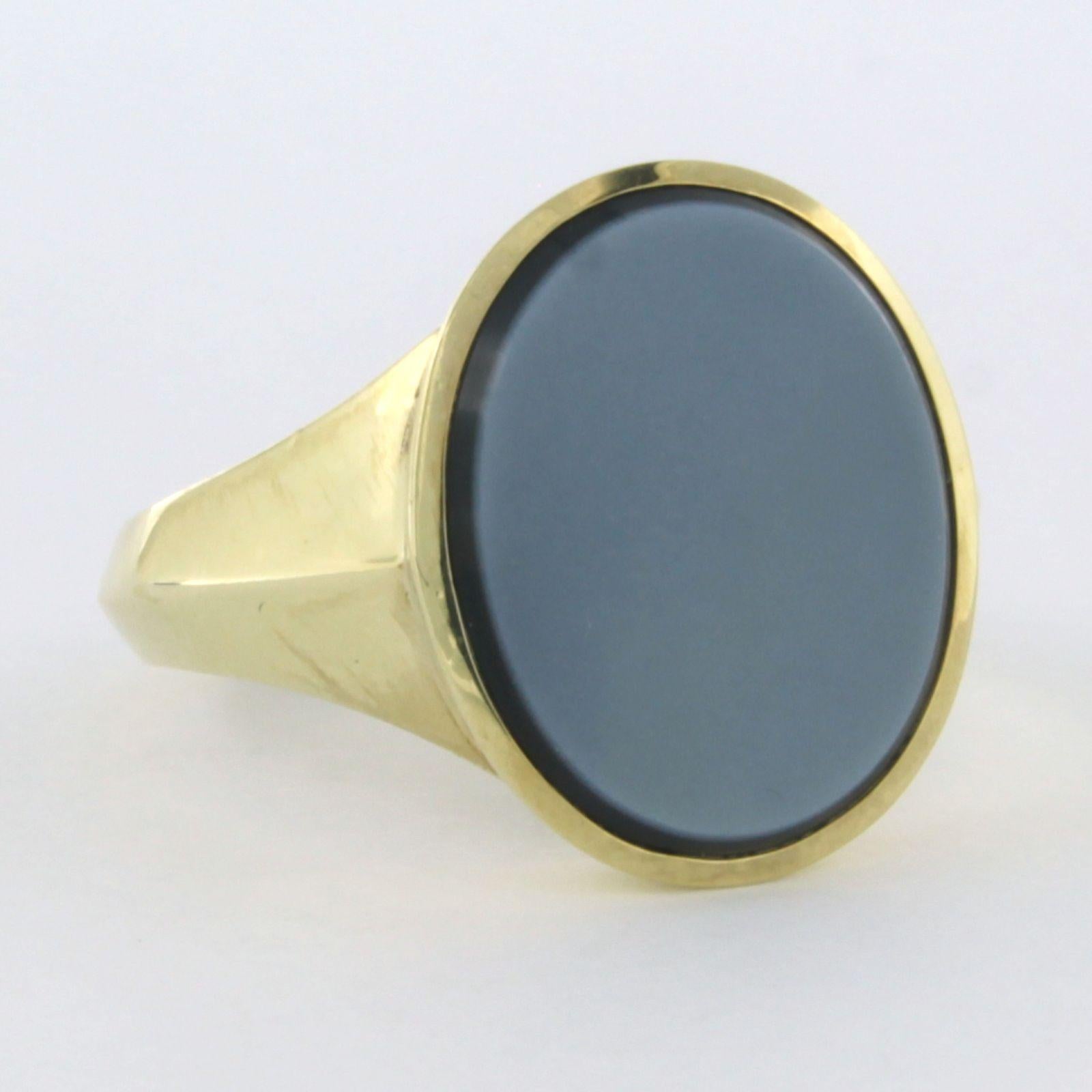 Sardonyx Signet Ring 14k yellow gold Ringsize 10.25 For Sale at 1stDibs
