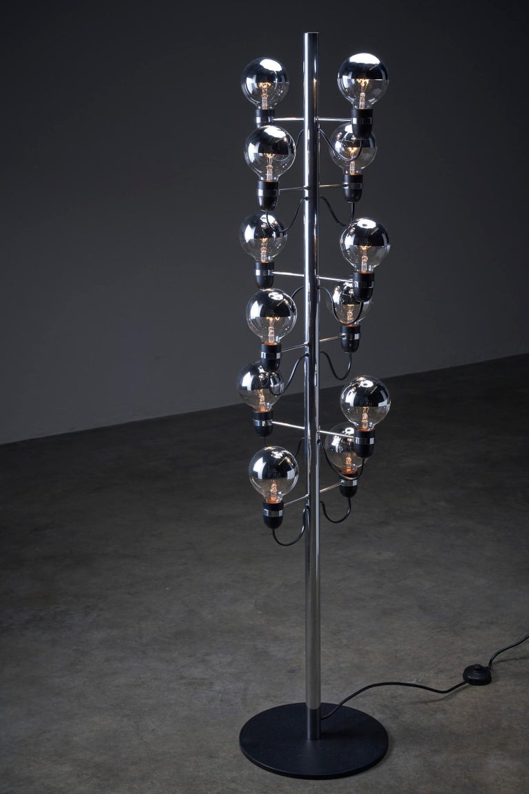 Sarfatti Style Floor Lamp, 12 Light Points For Sale at 1stDibs