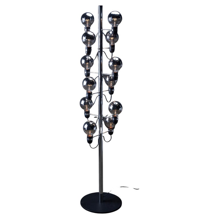 Sarfatti Style Floor Lamp, 12 Light Points For Sale at 1stDibs