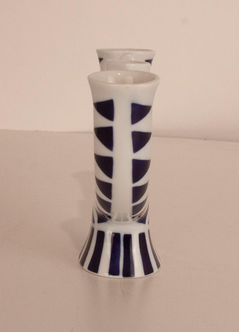 Sargadelos Porcelain Candlestick, 1970s For Sale at 1stDibs