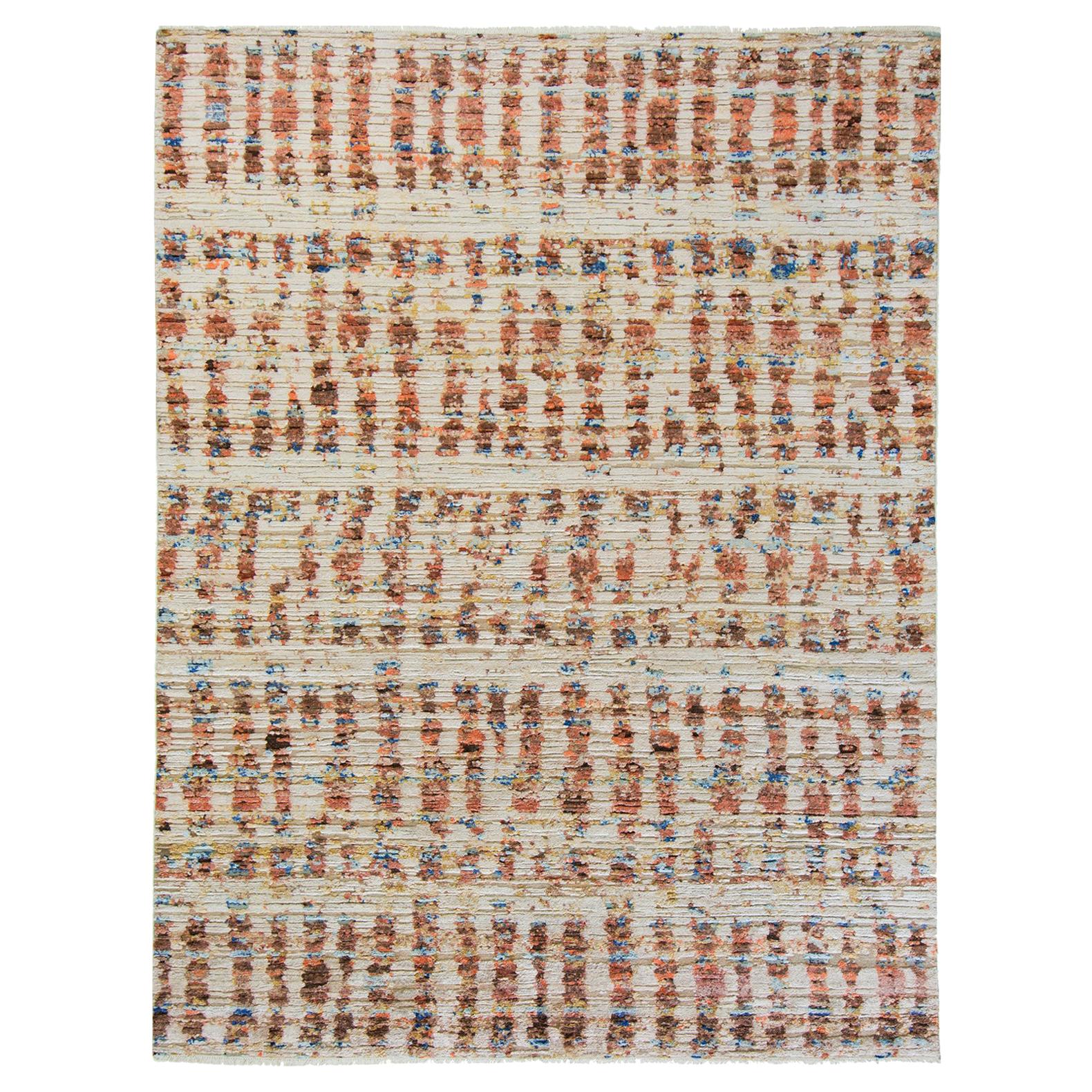 Indian Sari Silk Rug For Sale at 1stDibs