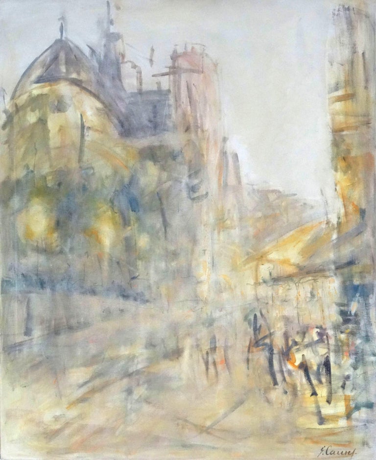 Sarmite Caune - Paris. The white city. 2015, acrylic on canvas, 110x90 ...