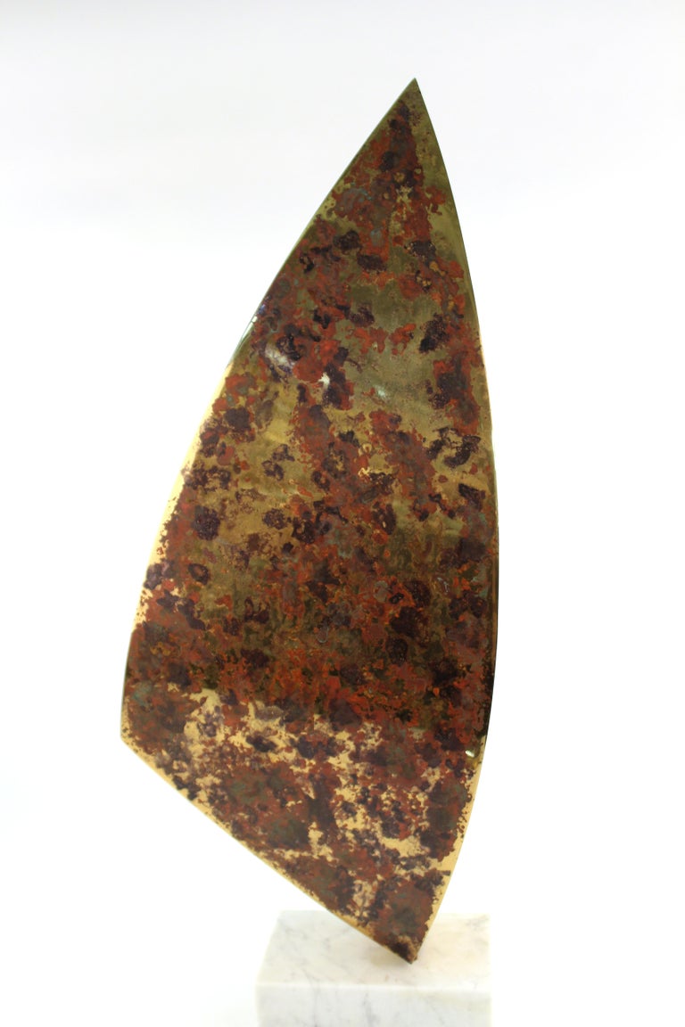 Sasa Ulbricht Modern Abstract Metal Sculpture Titled 'Calyx' at 1stDibs