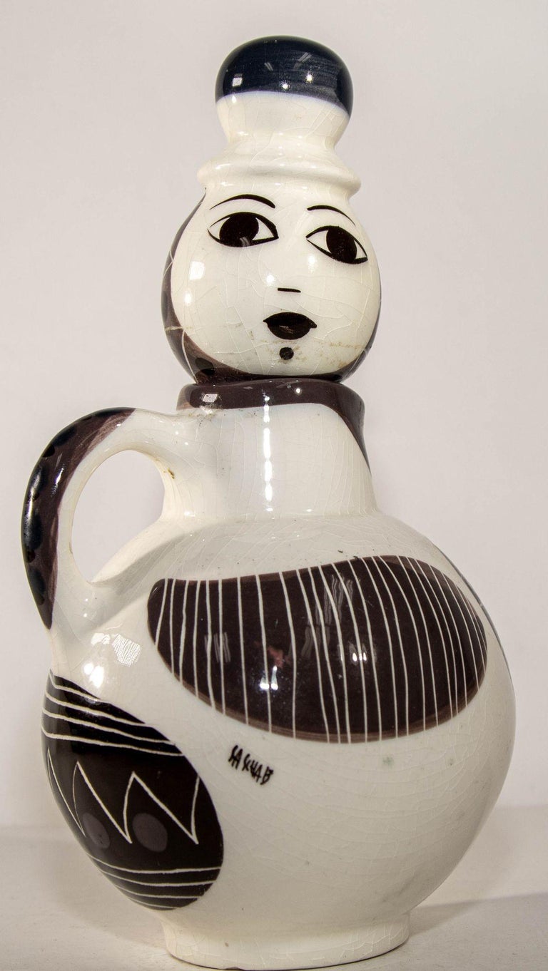 Sascha Brastoff Art Studio Ceramic Pottery Lady Pitcher, 1950s For Sale ...