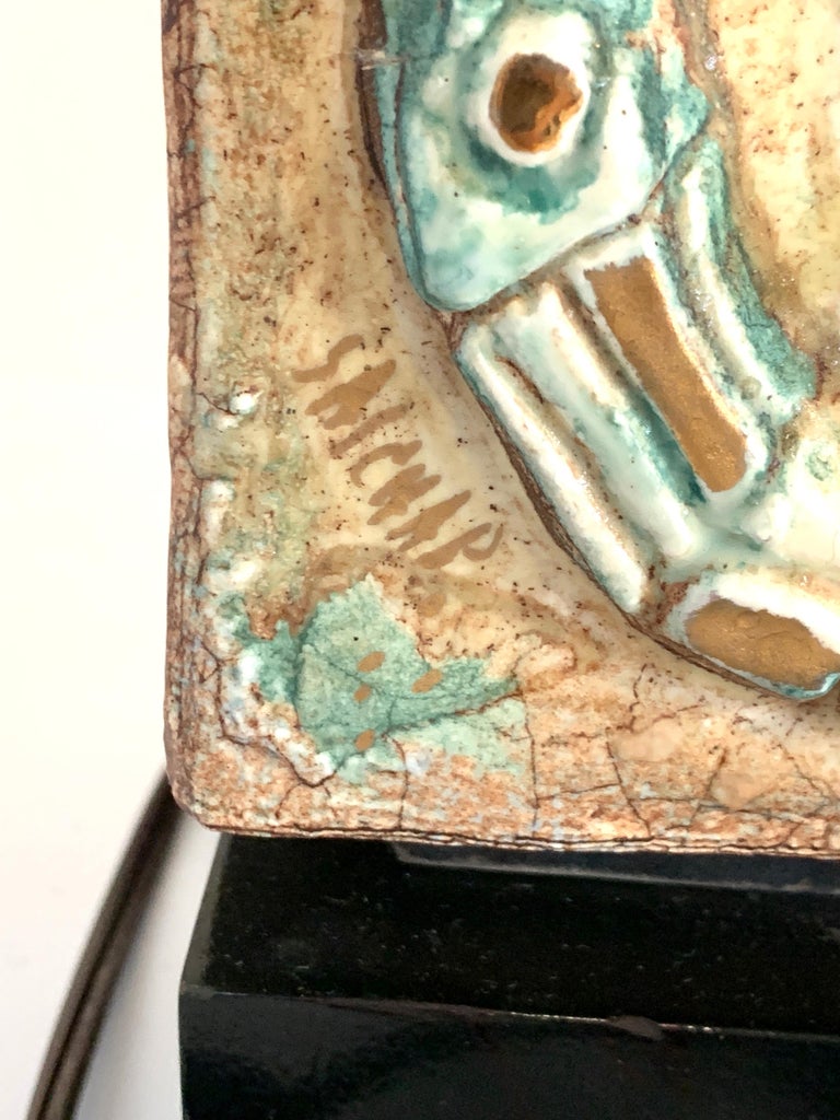 Sascha Brastoff Ceramic Lamp For Sale at 1stDibs