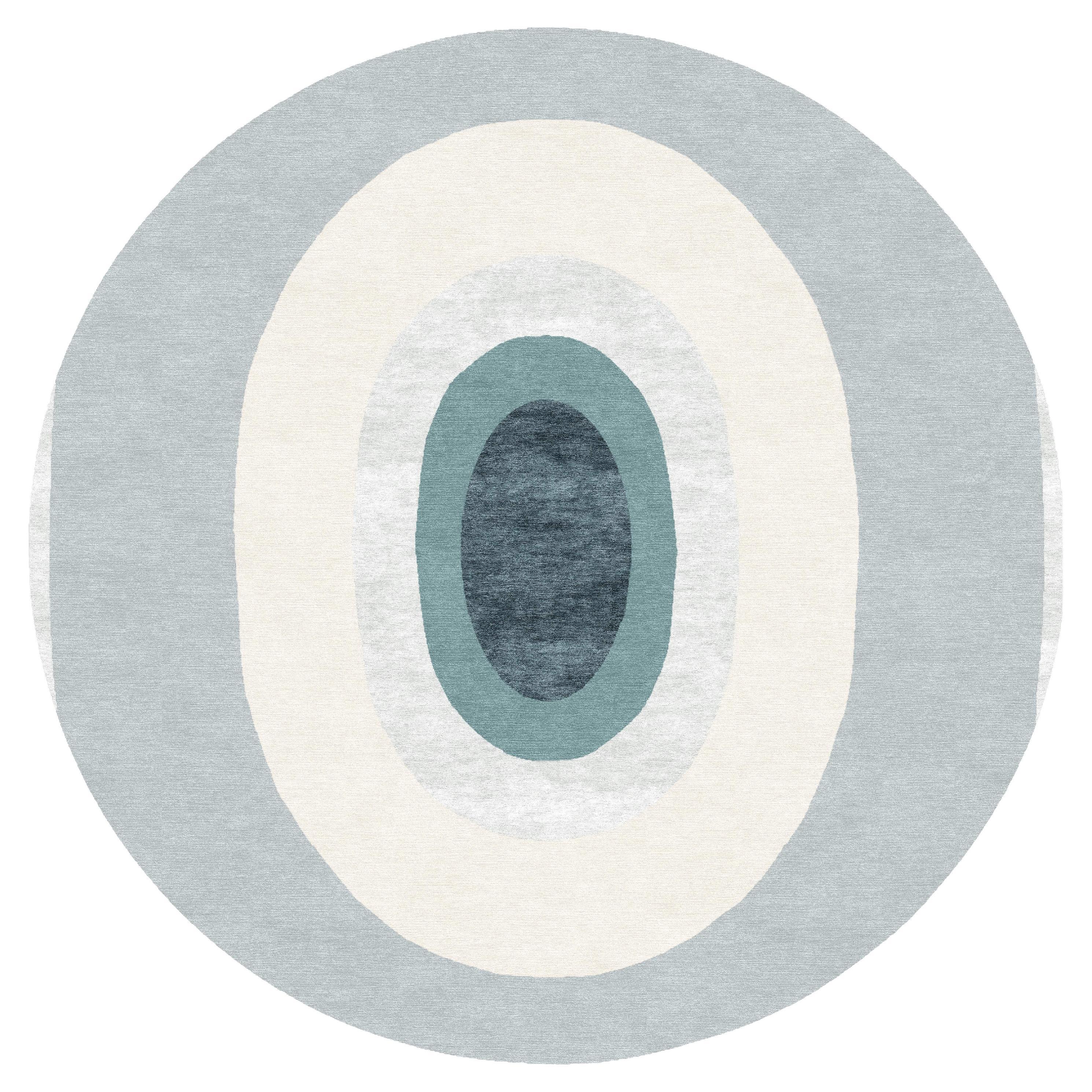 Sasha Bikoff Collection, Modern Area Rug Light Grey "Set Cloud" 6 ...