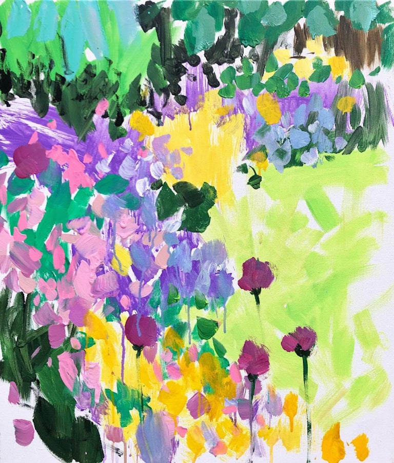 Sasha Getsko - After the Rain, Semi Abstract Landscape Floral Art ...