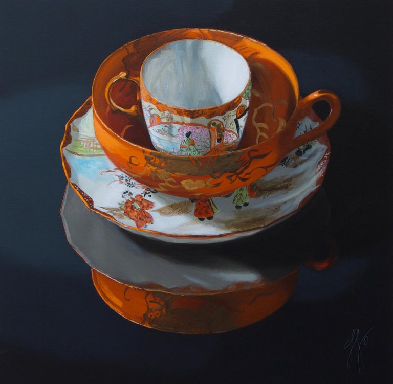Sasja Wagenaar - ''Orange Stack'', Dutch Contemporary Still-Life with ...