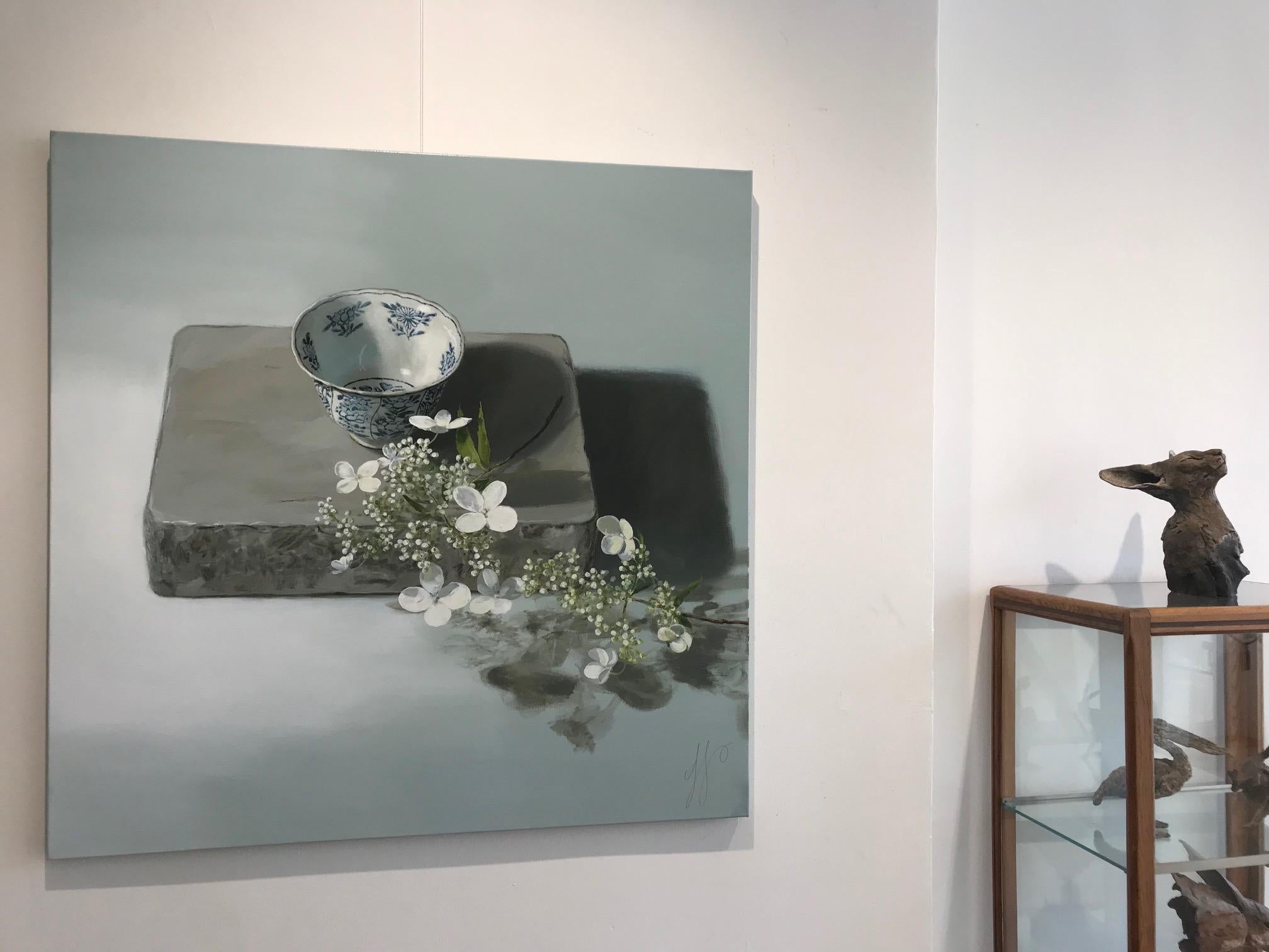 Sasja Wagenaar - ''Porcelain with Blossom'', Dutch Contemporary Dutch Still-Life with Porcelain ...