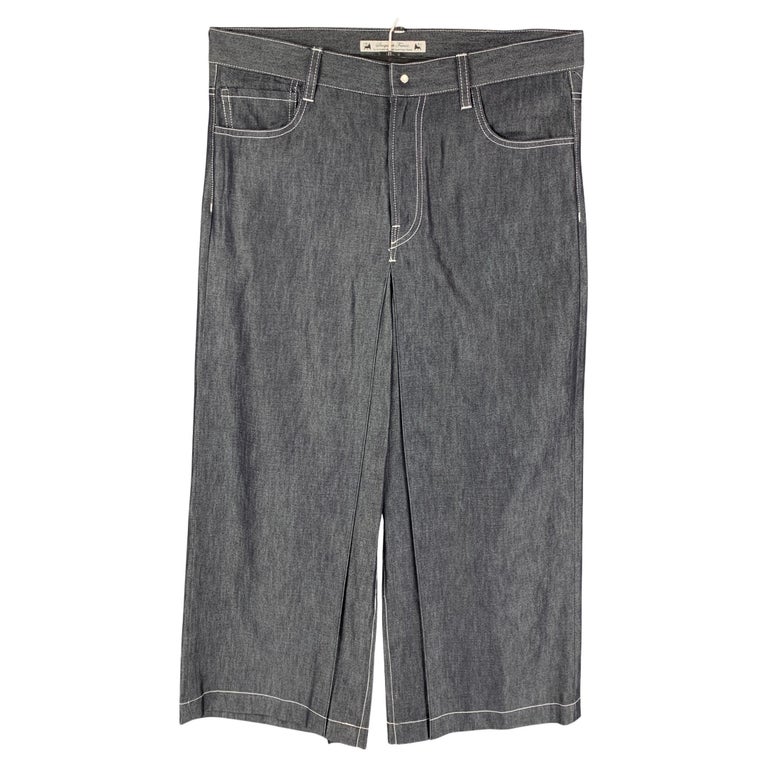 SASQUATCHfabrix Size M Indigo Contrast Stitch Cotton Silk Jeans For ...