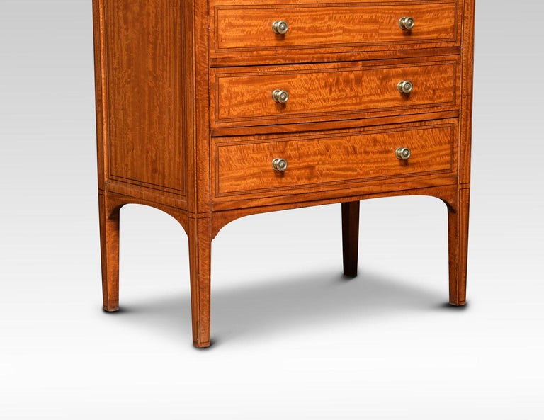 Satinwood Inlaid Music Chest For Sale at 1stDibs