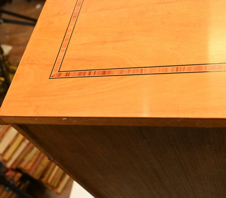 Satinwood Open Bookcase, Regency Bookcases Sheraton Inlay For Sale at ...