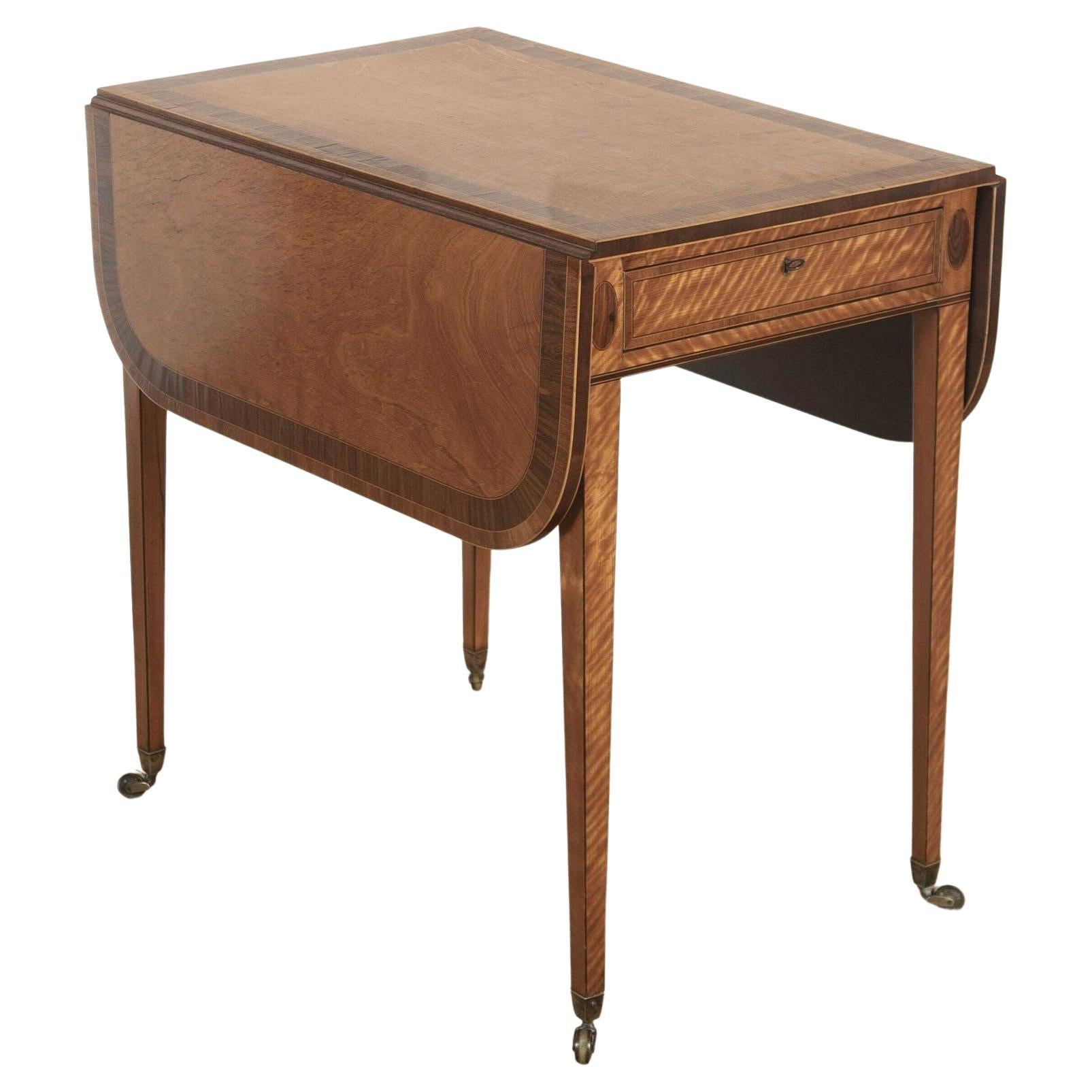 Quality Antique Satinwood Book Trough Table at 1stDibs