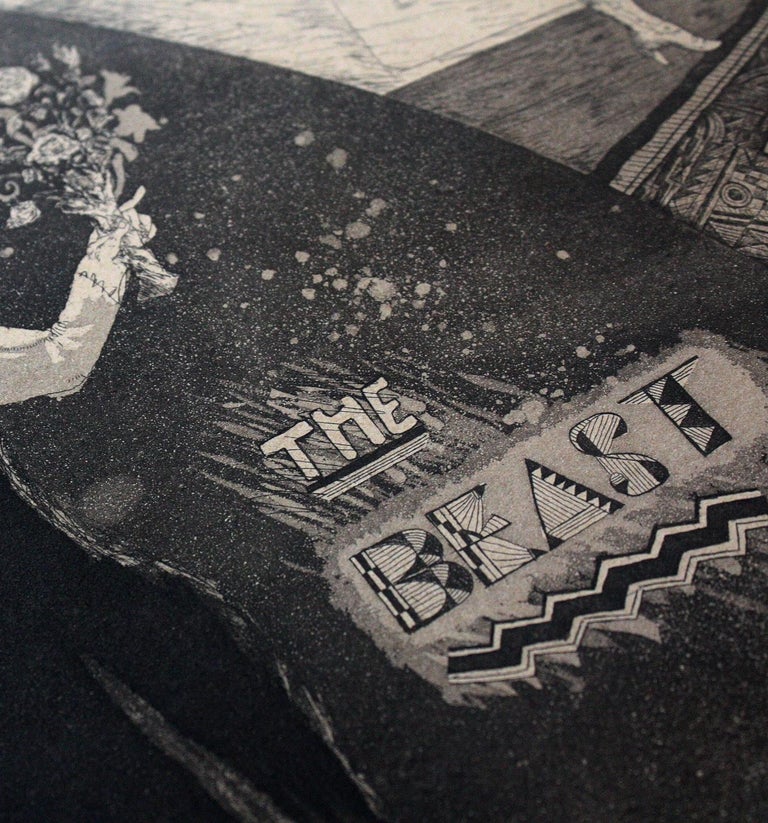 Satirical Lithograph by Peter Jacques "The Beast" London Artist Royal ...