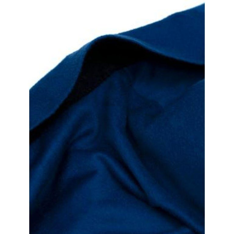 Satoria Blue Cashmere Tailored Jacket For Sale at 1stDibs
