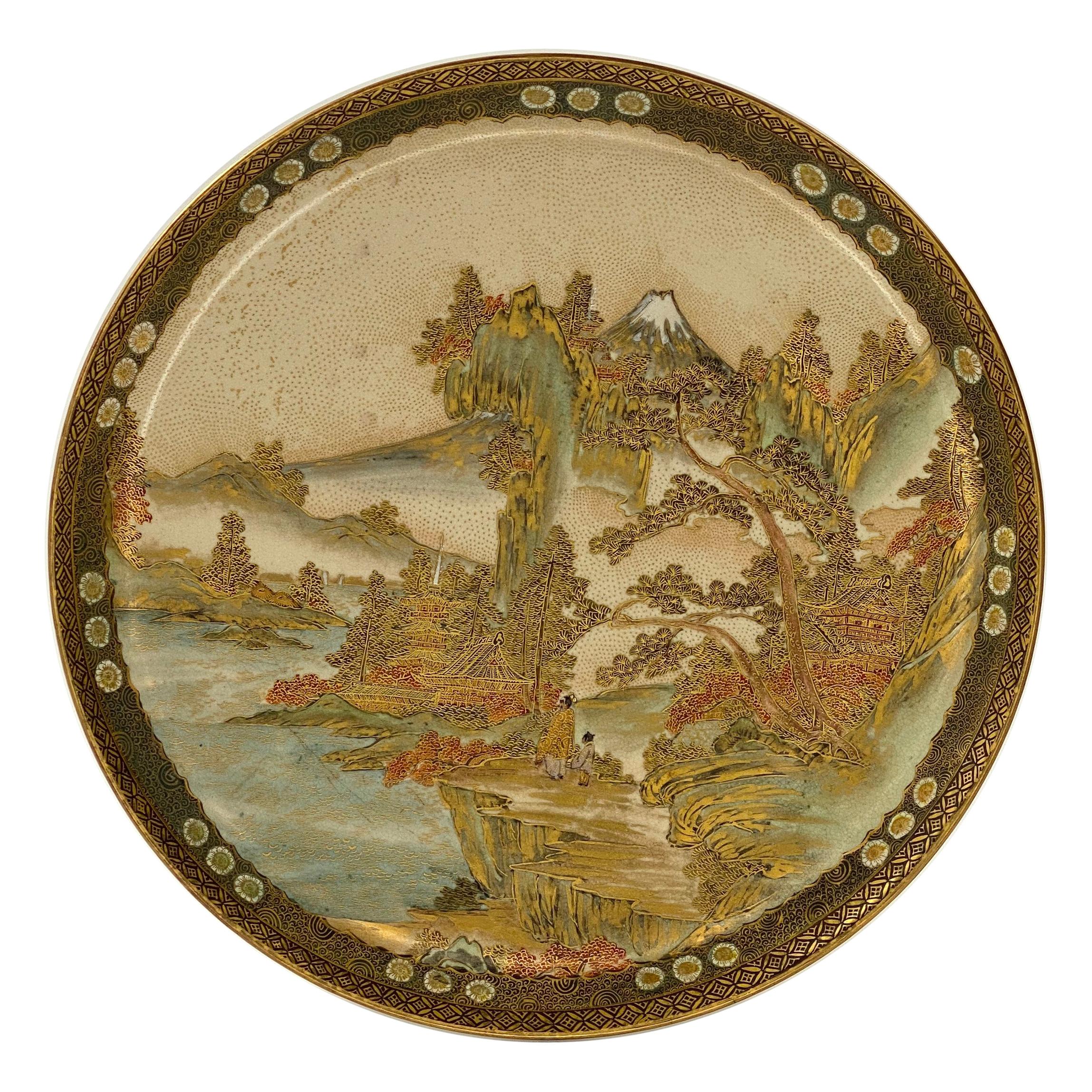 Satsuma Pottery Dish, Kinkozan, circa 1900, Meiji Period at 1stDibs ...