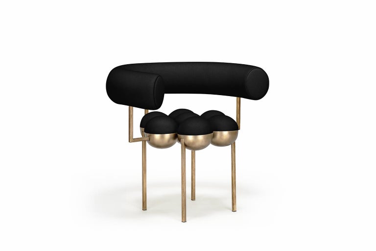 Saturn Chair, Black and Bronze by Bohinc Studio Duplex Exclusive For ...