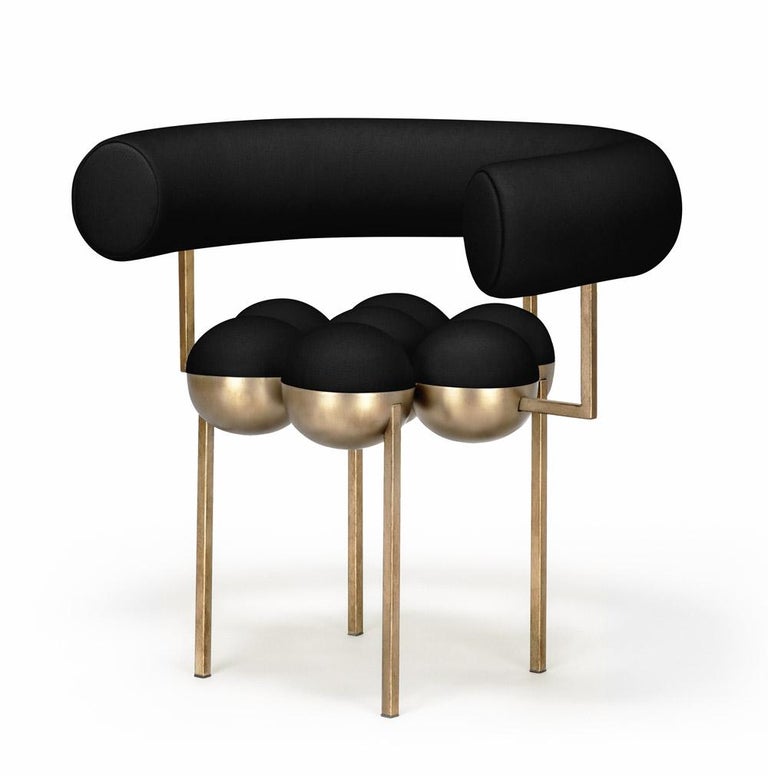 Saturn Chair, Black and Bronze by Bohinc Studio Duplex Exclusive For ...