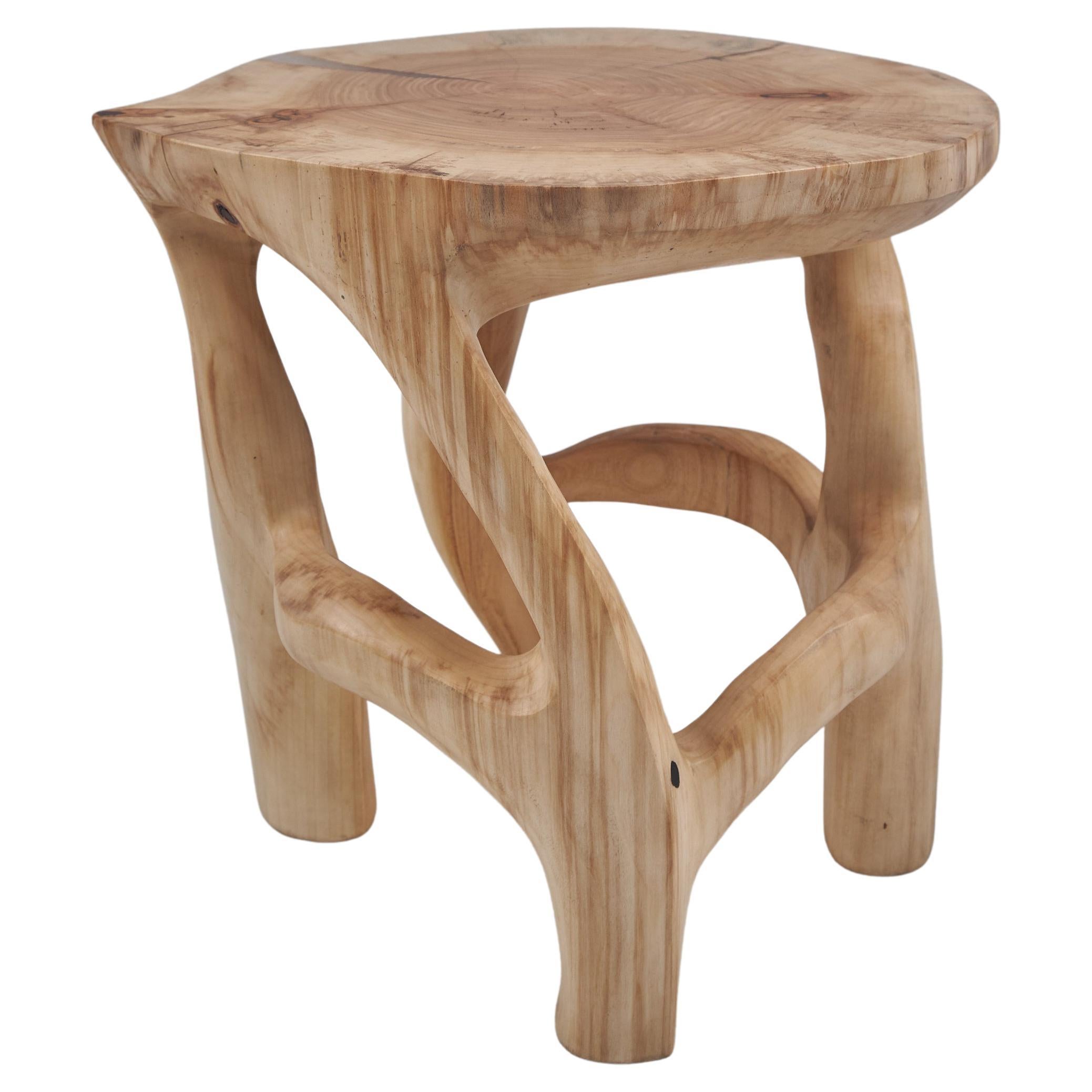 Satyrs, Solid Wood Sculptural Side, Table Original Contemporary Design ...