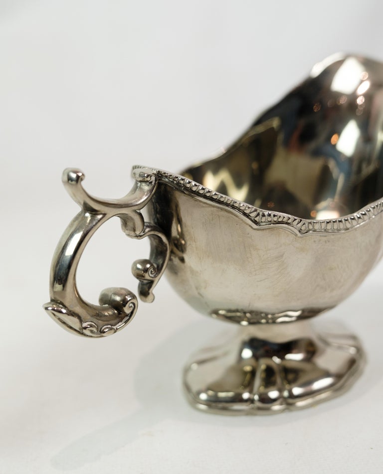 Saucer, silver stain, pearl edge, 1930s For Sale at 1stDibs