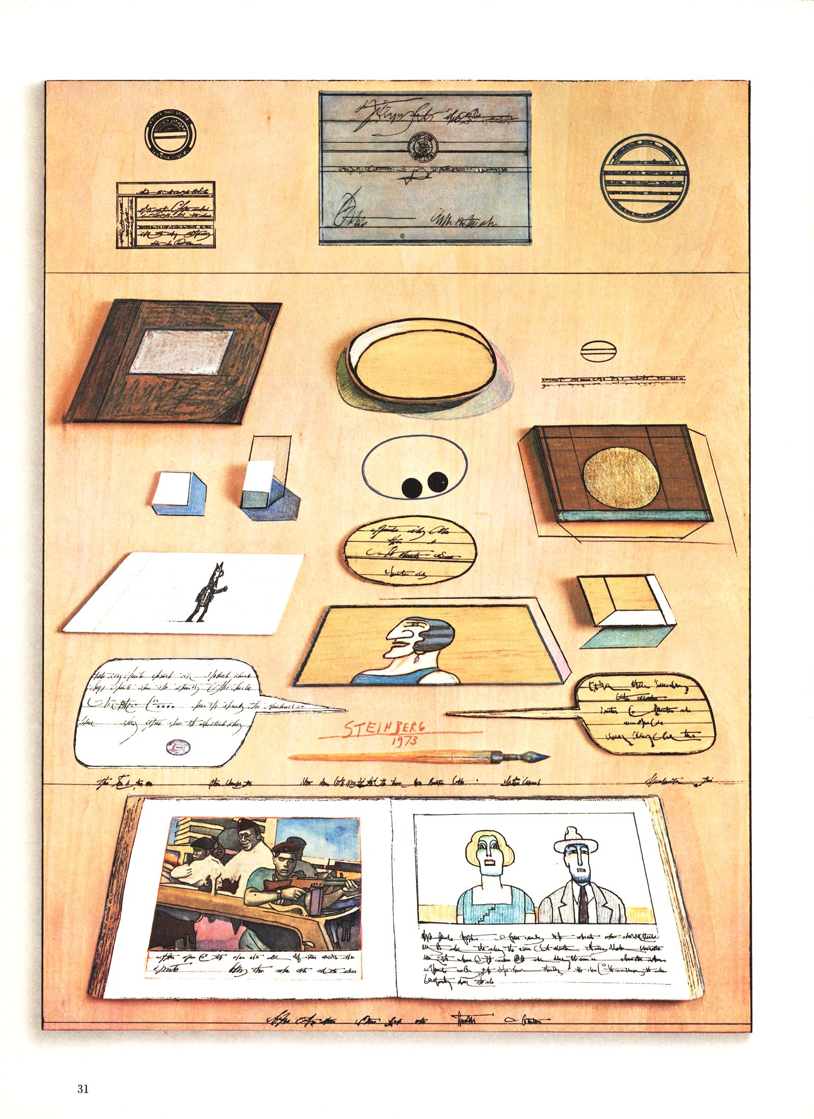 Saul Steinberg Art - 40 For Sale at 1stDibs | artist steinberg, michael ...