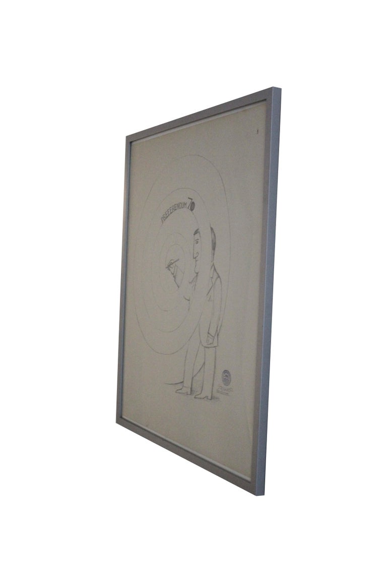 Saul Steinberg Referendum 70 Political Campaign Poster Lithograph ...