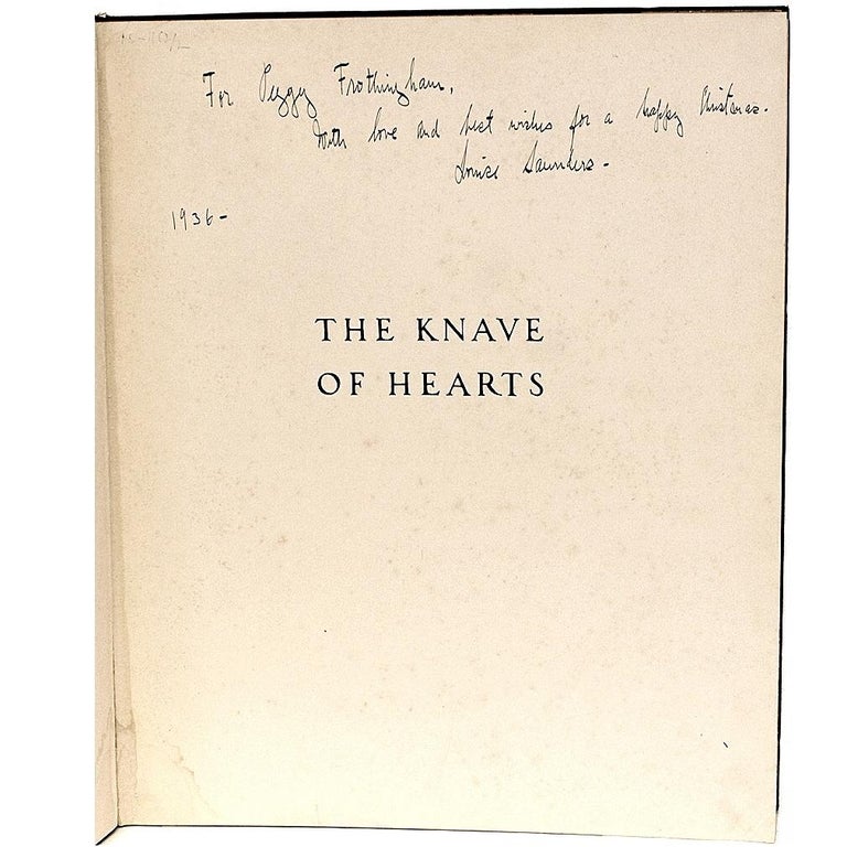Saunders 'Maxfield Parish', the Knave of Hearts, First Ed. Presentation ...