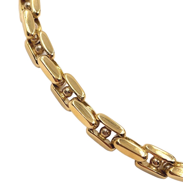 Sauro Yellow Gold Link Necklace For Sale at 1stDibs