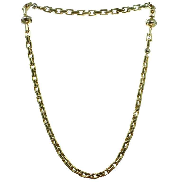 Sauro Yellow White Gold Necklace Bracelet Set For Sale at 1stDibs ...