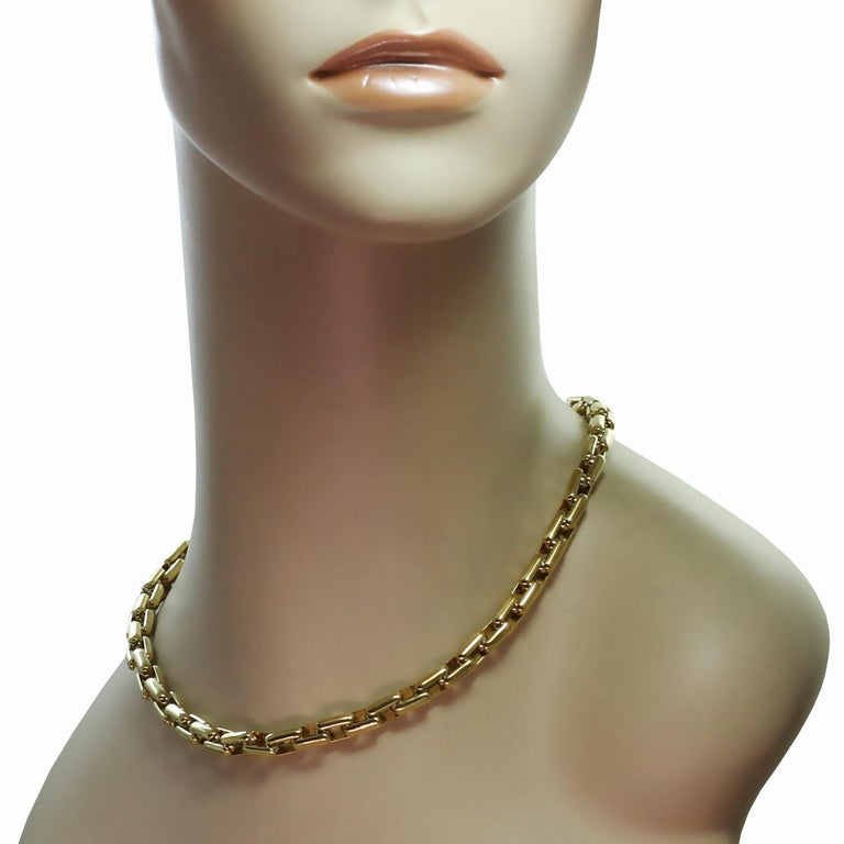 Sauro Yellow White Gold Necklace Bracelet Set For Sale at 1stDibs ...