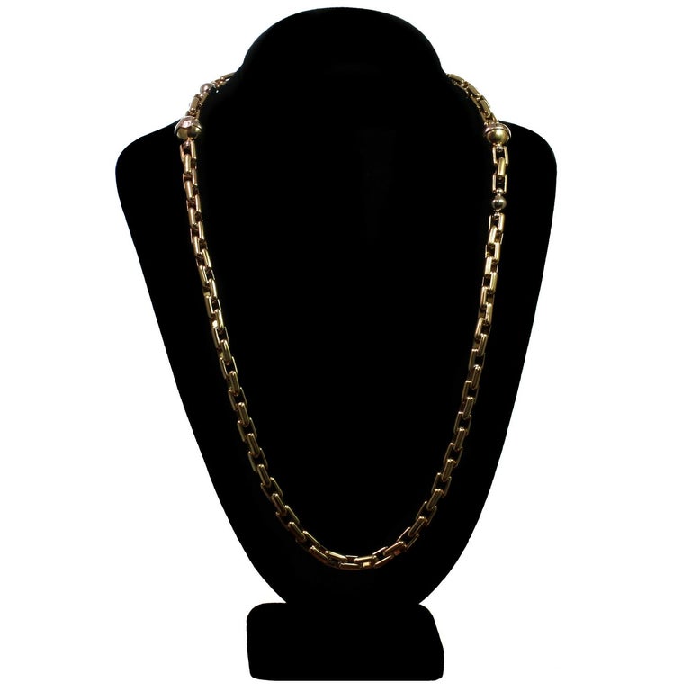 Sauro Yellow White Gold Necklace Bracelet Set For Sale at 1stDibs ...