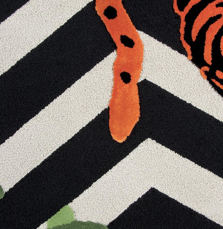 Savana Multicolor Area Rug in Hand-Knotted Wool and Botanical Silk by ...