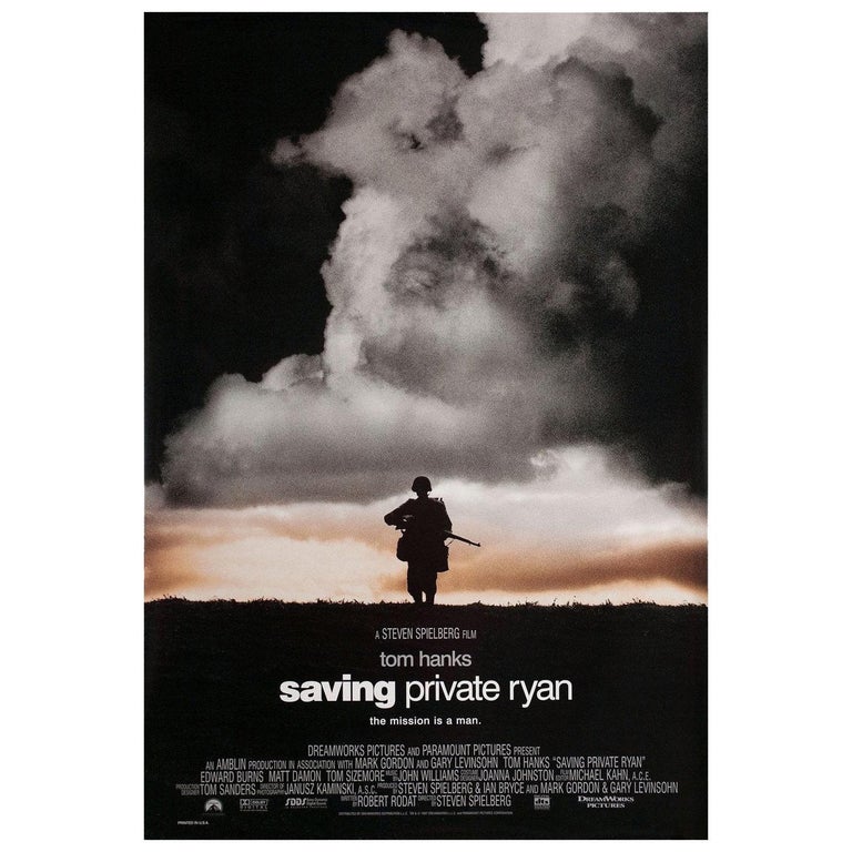 "Saving Private Ryan" 1998 U.S. One Sheet Film Poster For Sale at 1stDibs